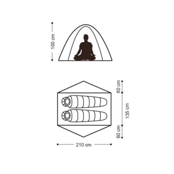 Namiot 2 osobowy Naturehike MONGAR 2 NH17T007-M - Projekt Wycieczka